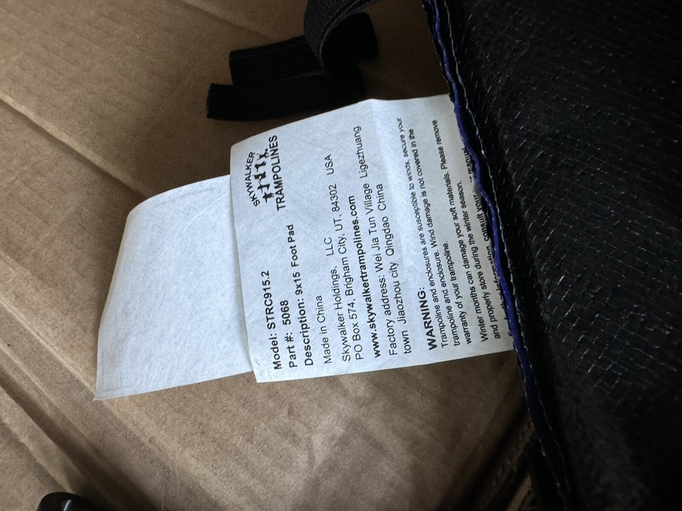 Skywalker Trampolines 9x15 Blue Rectangle Spring Pad | eBay