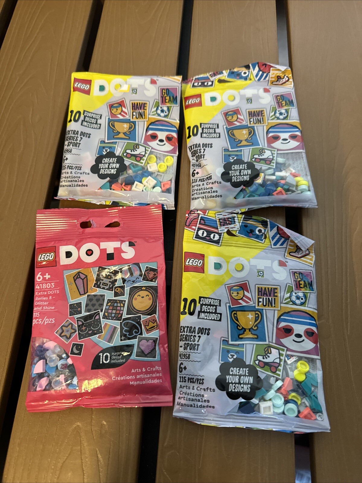 LEGO DOTS: Extra DOTS Series 7 - SPORT (41958) And 41803 Lot Of 4 New ...