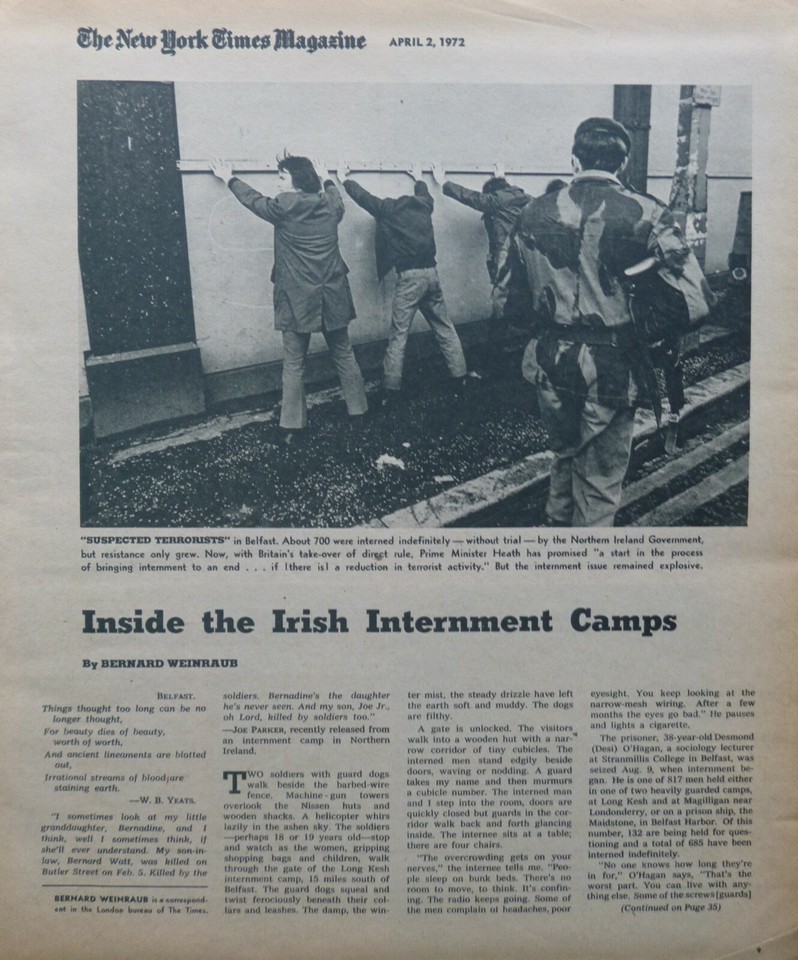 CHARLIE CHAPLIN IRISH INTERNMENT PING PONG BRONX HOSPITAL 1972 April 2 ...