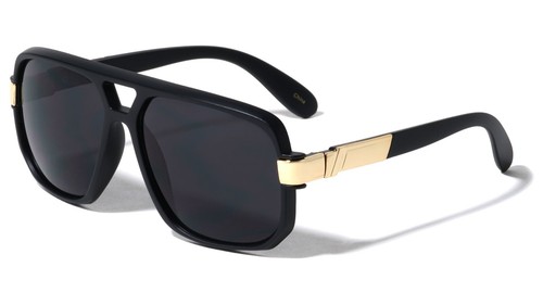 GAZELLE SQUARE SPORT AVIATOR SUNGLASSES OVERSIZED RUN DMC HIP HOP RETRO ...