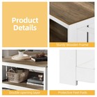 Black LED Coffee Table Modern High Gloss Center Table with Storage ...