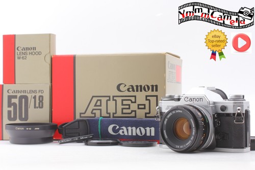 [MINT in BOX ,Hood] Canon AE-1 Film Camera New FD NFD 50mm f1.8 s.c ...