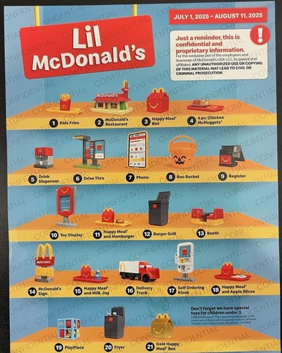 McDonald's Mini McDonald's Happy Meal Toys 2025 Choose Your Toy | eBay
