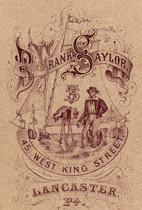 Lancaster Pennsylvania Man w Moustache - antique B Frank Saylor CDV ...