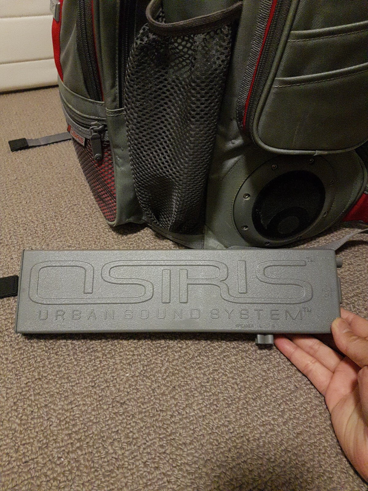 Osiris G-bag metatron 2100 backpack with speakers silver red rare vintage skate | eBay