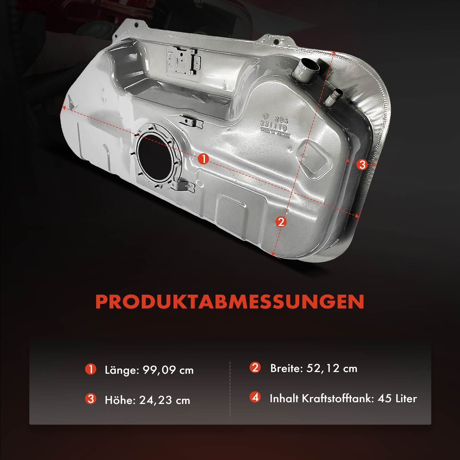 Kraftstofftank Kraftstoffbehälter Benzintank 45 L für Hyundai i20 PB ...