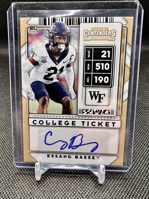 2020 Contenders Draft ESSANG BASSEY Rookie College Ticket Auto WAKE ...