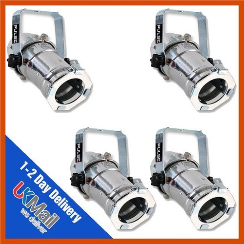 4 x Silver Pulse PAR16 Birdie Can 230v Parcan Lantern DJ Stage ...