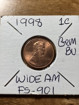 1998 Lincoln Cent Wide AM Variety Free Shipping | eBay