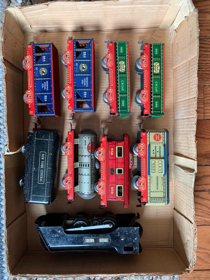 VINTAGE TOY, LOUIS MARX & CO. STREAM LINE STEAM TYPE ELECTRICAL TRAIN ...