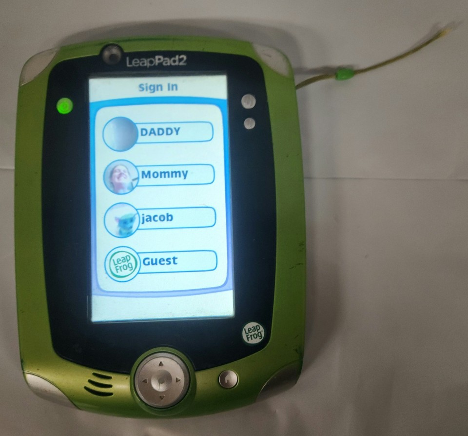 Leap Pad 2 Green Gray Leap Frog Explorer Learning System Tablet Kid ...