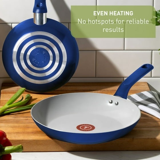 T-fal Easy Care Ceramic, 20 Piece Pots and Pans Cookware Set, Electric ...