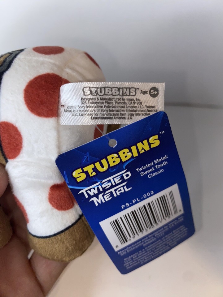 Twisted Metal Sweet Tooth Stubbins 6" Official Sony Plush New w/Tag ...