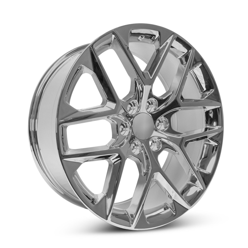 (4) New 26" Snowflake Wheels Chrome SSW Style Rims Yukon Sierra Tahoe ...