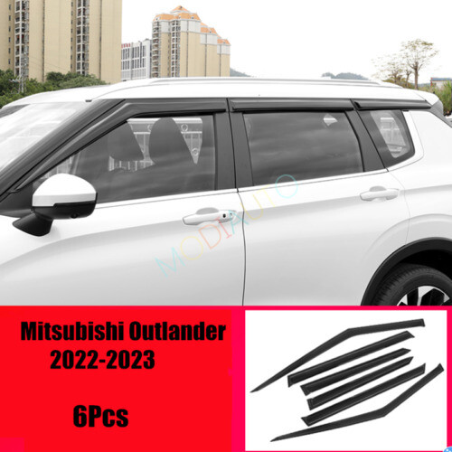For Mitsubishi Outlander 2022 2023 black Window Visor Vent Shades Sun ...