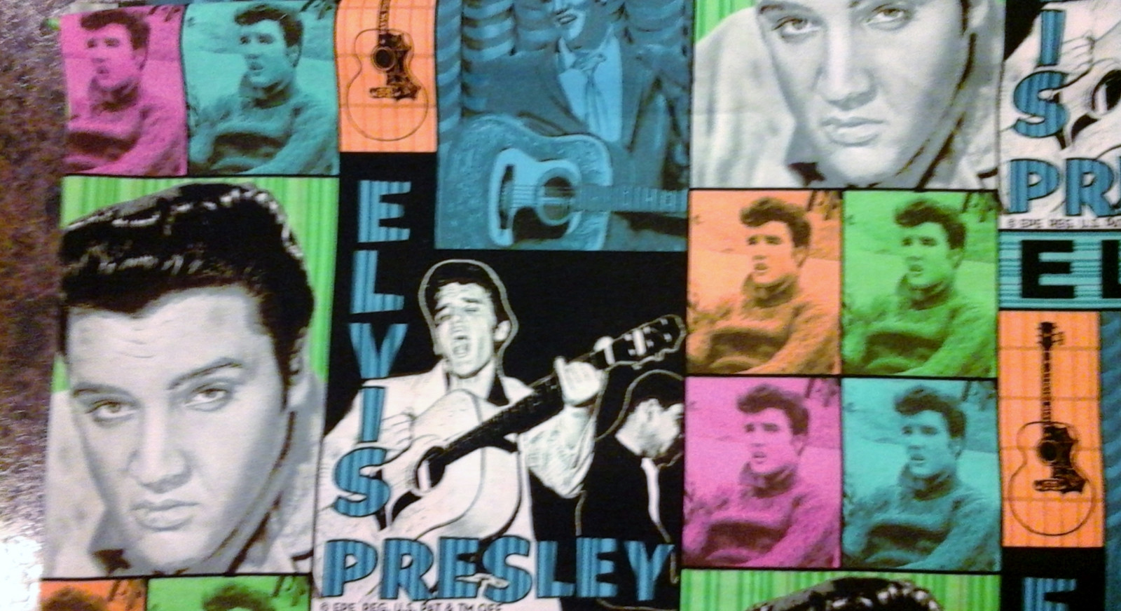 Elvis Presley Fabric NEW HALF YARD VIP Cranston~ Shamson & Son ~ I ...