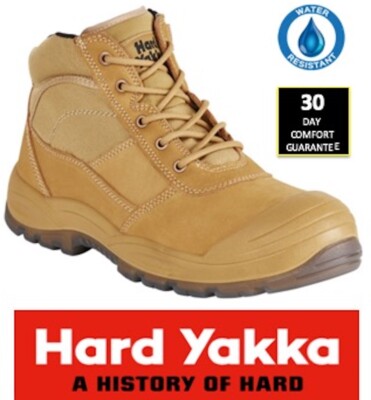 HARD YAKKA MENS FOUNDATIONS UTILITY SIDE ZIP WATER RESISTANT SAFETY ...