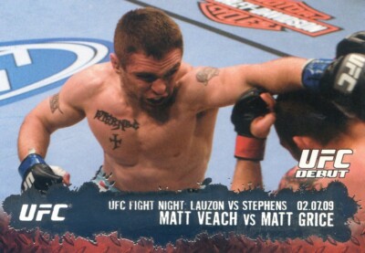 2009 Topps UFC Round 2 MATT VEACH MATT GRICE RC DEBUT 2.7.09 #126 | eBay