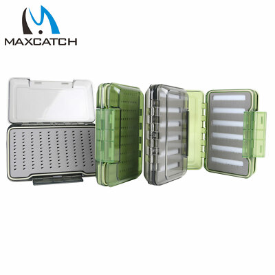 Maxcatch Fly Fishing Box Waterproof Tackle Box Micro-Slit/Easygrip Foam ...