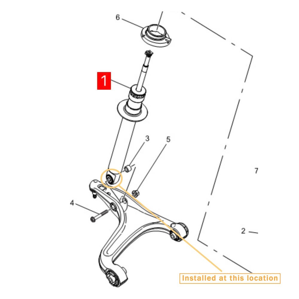For Maserati Ghibli Quattroporte Front shock absorbing bushing OEM ...