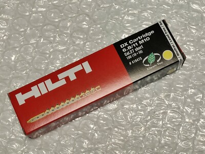 Hilti YELLOW SHOTS .27 Cal. 6.8/11M, Clean Tec (10x10=100) DX 460,DX 5 ...