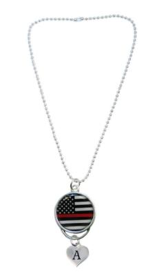 Custom Firefighter Appreciation Thin Red Line Rear View Mirror Charm ...
