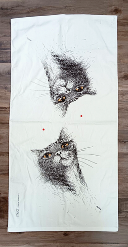 Cat Bath Towel Rabindra Danks Red Dot Trust Galleria Art Sadyah Retro ...