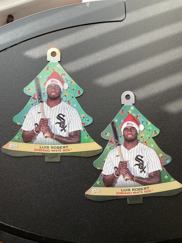 2022 Topps Holiday Luis Robert Holiday Ornaments (two) #WHO-LR White ...