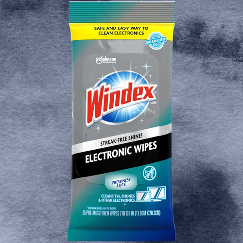Windex Electronic Cleaning Wipes, Pre-Moistened Screen 25 Wipes for TVs ...