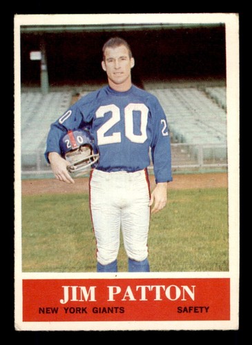 1964 Philadelphia Football #122 Jim Patton VG *e2 | eBay