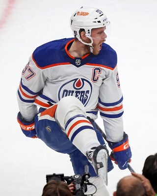 Connor McDavid 2022-23 Playoff Goal Celly Edmonton Oilers 8x10 NHL ...