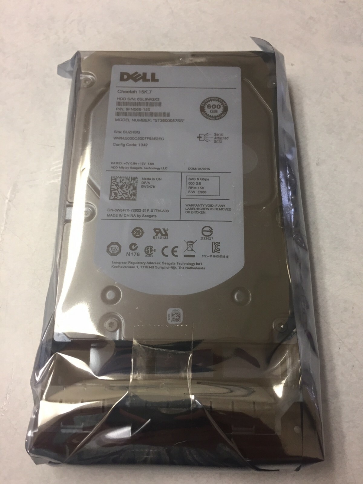 0W347K, W347K,ST3600057SS DELL 600GB 15K SAS 6GBPS 3.5 HDD | eBay