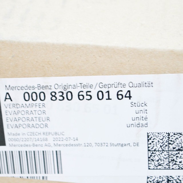 OEM Mercedes-Benz VITO W447 A/c Evaporator A0008306501 Genuine for sale ...