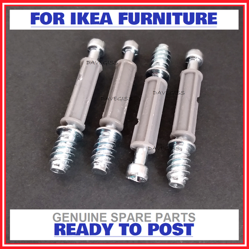 IKEA MALM BILLY PAX ALEX HEMNES GNEDBY BRIMNES IDANAS CAM LOCK SCREW ...