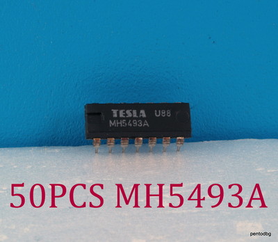 50 PCS MH5493A TESLA /SN5493A/SN7493/SN8493A/ MILYTARY BINARY COUNTER ...