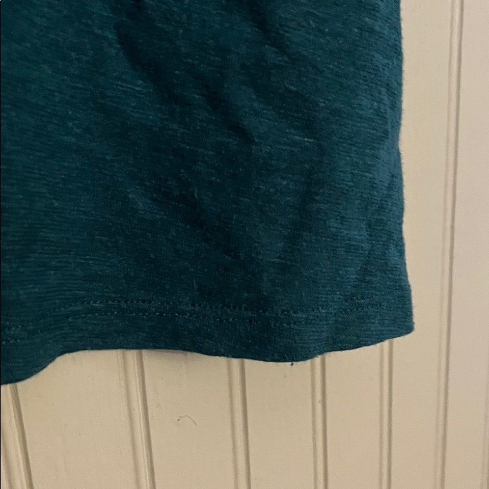 Eileen Fisher Cotton Hemp Melange Tank Dress Deep Teal Size LG | eBay