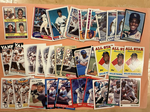 Willie Randolph Lot of 33 Cards Rookie Card RC Many Years 1976 - 1989 ...