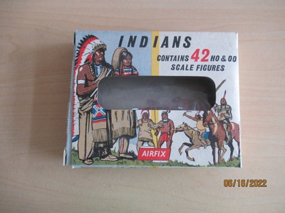 Airfix # S8 Indians Ho:oo Scale 42 Figures Complete in Original Rust ...