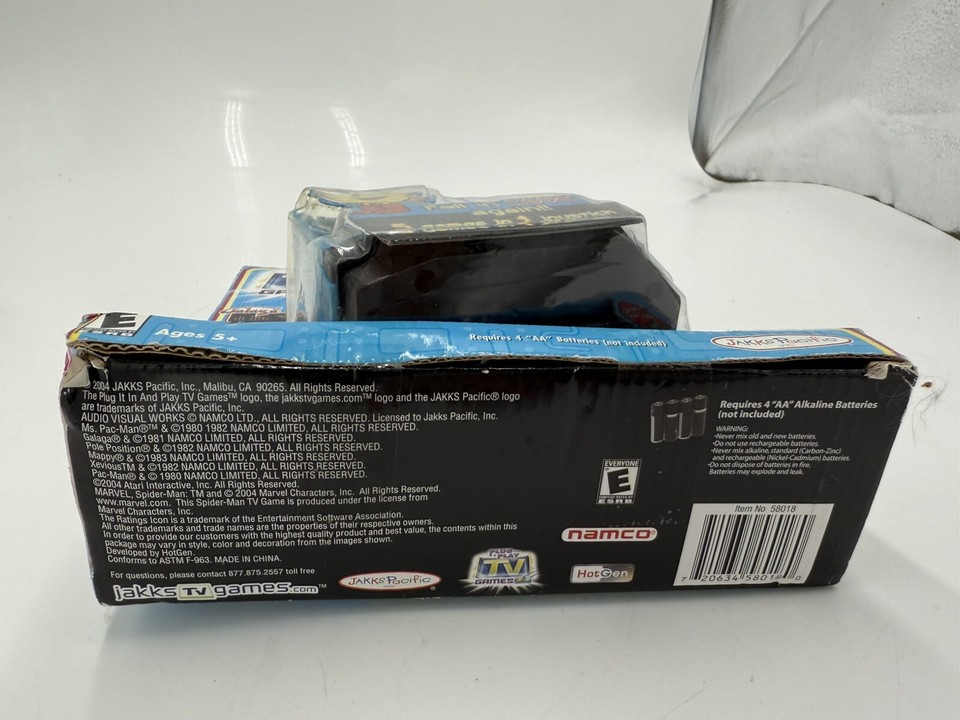 Namco Ms Pac-Man Mappy 5 in 1 Jakks Plug N Play TV Video Game System ...