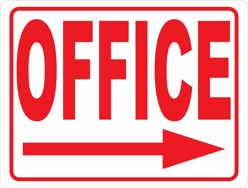Office Sign w/ Directional Arrows. Size & Arrow Options. Site Sales ...