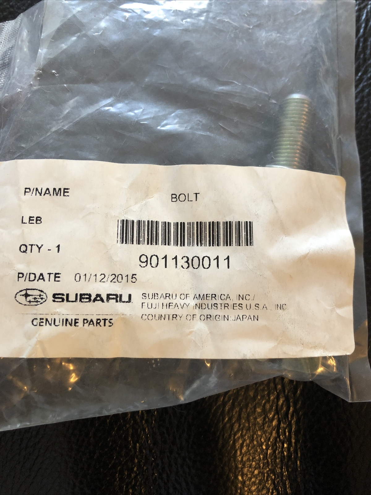 OEM Subaru Disc Brake Caliper Bracket Mount Bolt SET 3 Impreza WRX STi ...