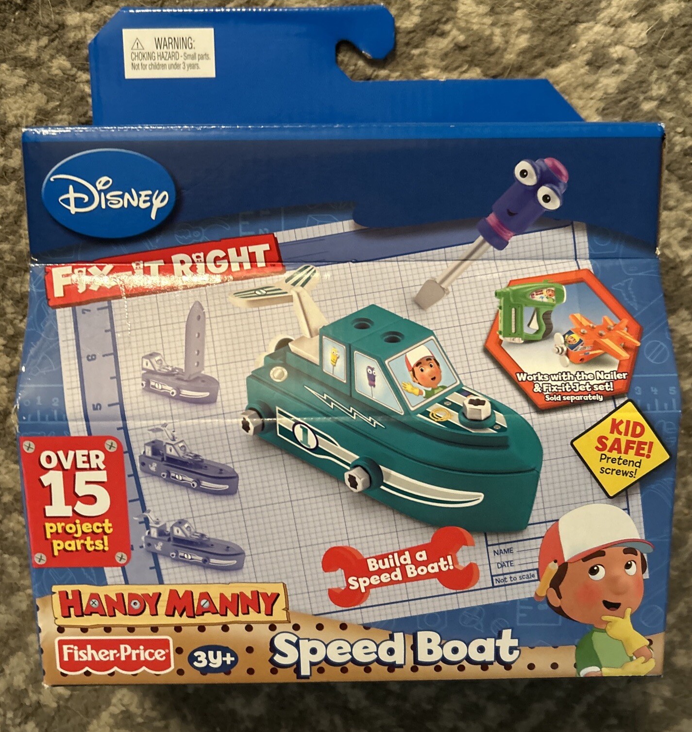 Fisher Price Handy Manny Fix it Right Speed Boat 2009 New And Sealed | eBay