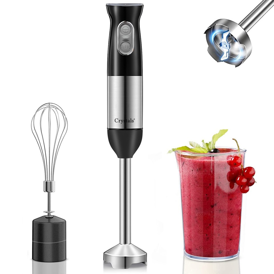 Hand Blender Mixer 1000W Chopper Mixer Bowl Egg Whisk & Beaker ...
