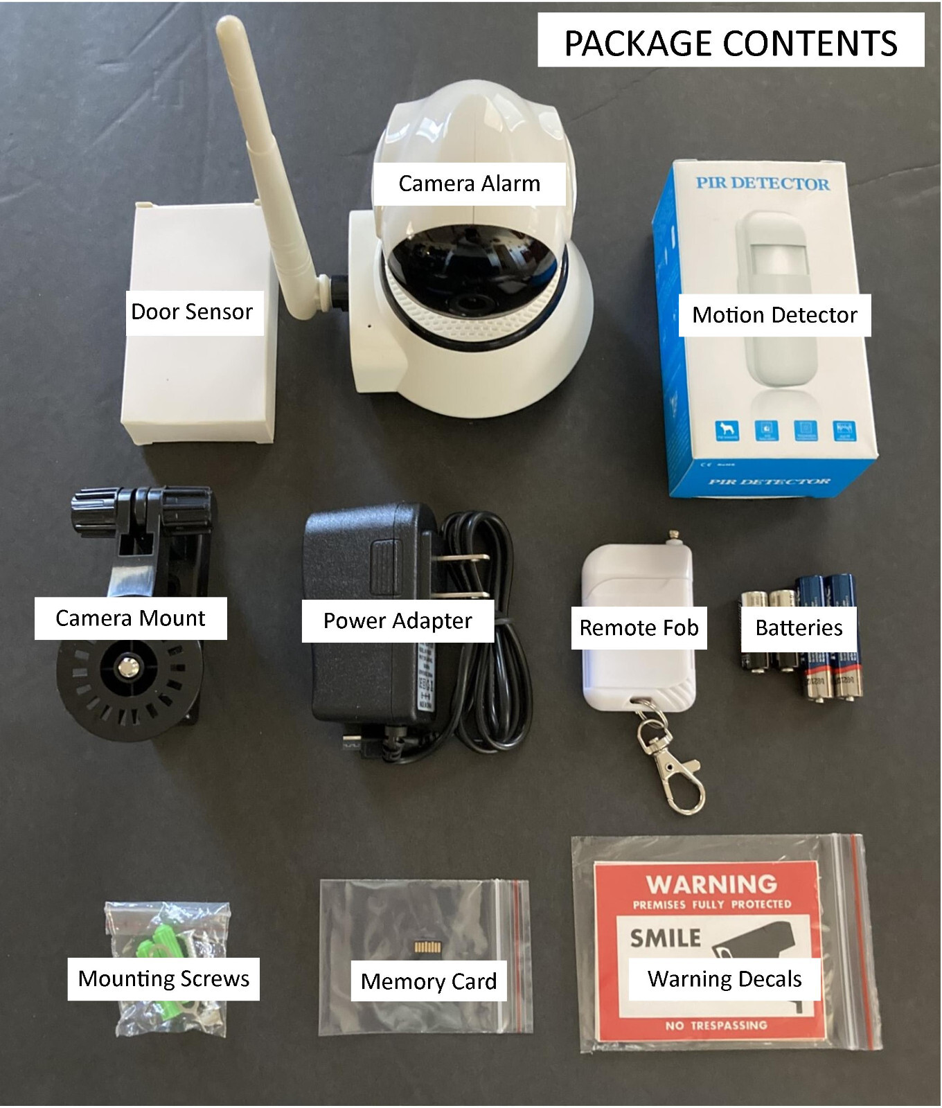 Complete Smart Security Alarm System with Camera + Remote Sensors ...