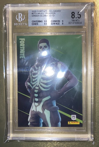 2020 Panini Fortnite Reloaded #273 Skull Trooper Green Glow - BGS 8.5 ...