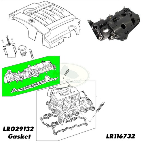 LAND ROVER CAM COVER INLET MANIFOLD RH RANGE DISCOVERY RR SPORT ...