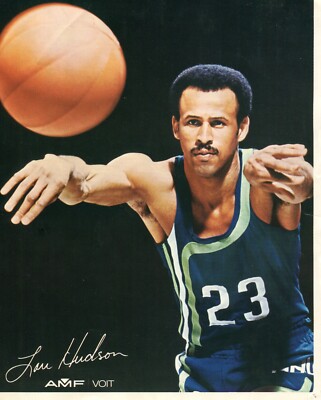 1970s AMF Voit Premium NBA Basketball Photo Lou Hudson Atlanta Hawks | eBay