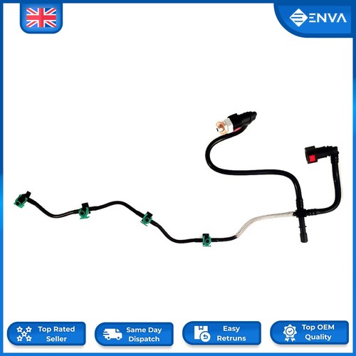Fuel Injector Leak Off Pipe & Clips For Ford Transit Mk7 2.2 Tdci 06-14 ...