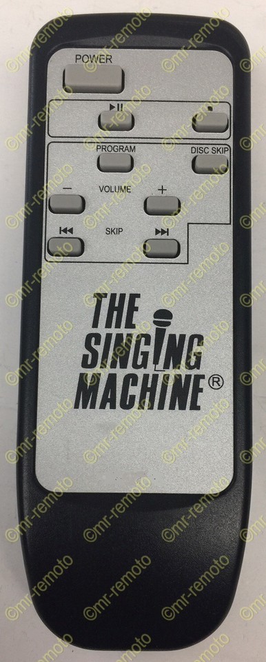 OEM Genuine THE SINGING MACHINE Remote Control for KARAOKE Audio System ...
