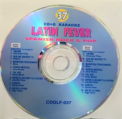 37 LATIN FEVER SPANISH KARAOKE LOT VA | eBay